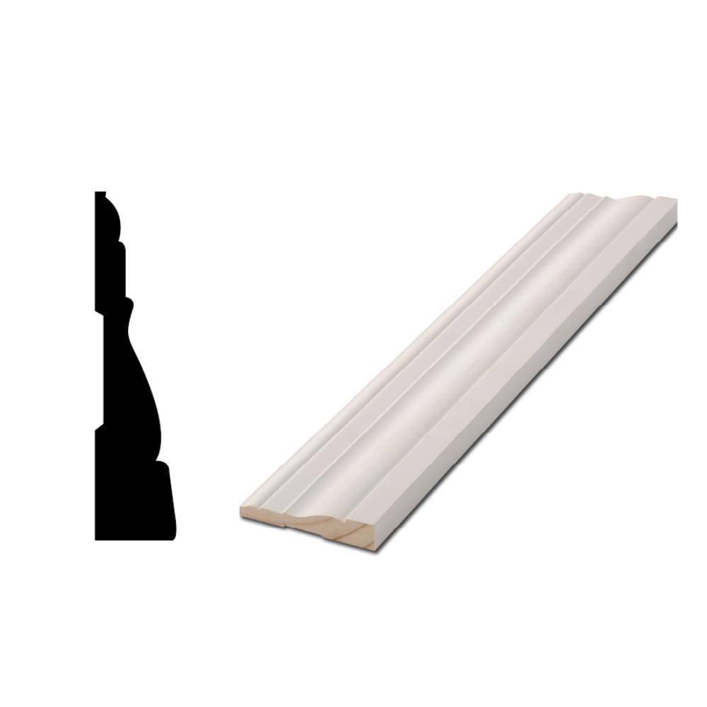 FINISHED ELEGANCE WM 351 1/2 in. x 2-1/2 in. x 84 in. MDF Casing ...