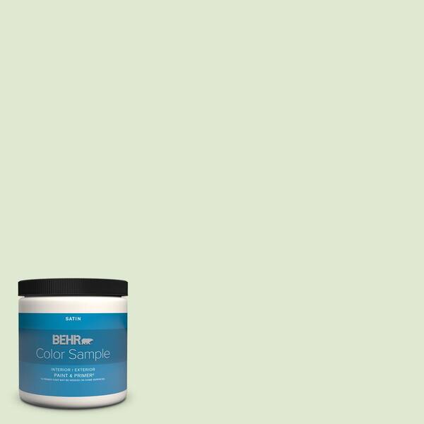 BEHR PREMIUM PLUS 8 oz. #M370-2 Cabbage Leaf Satin Enamel Interior ...
