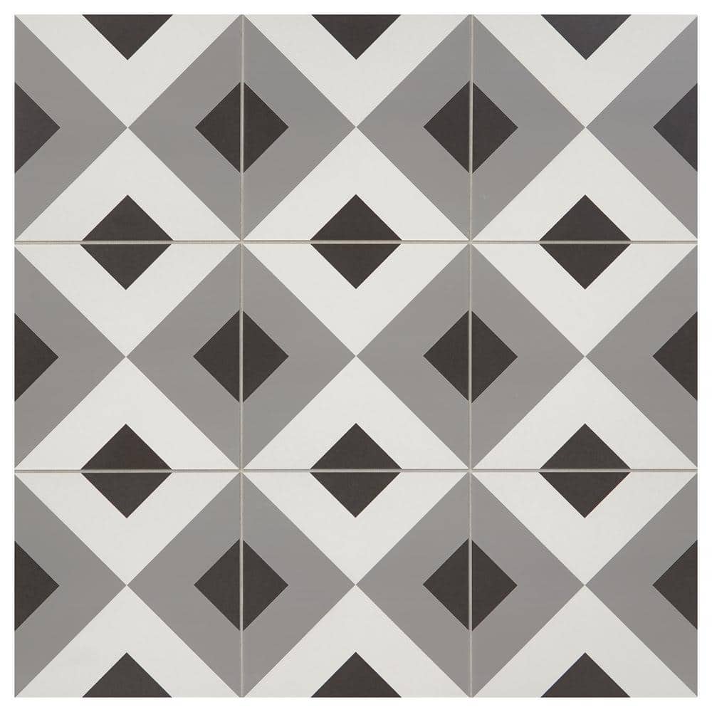 Marazzi Modern Renewal Geo Diamond 12 in. x 12 in. Glazed Porcelain ...