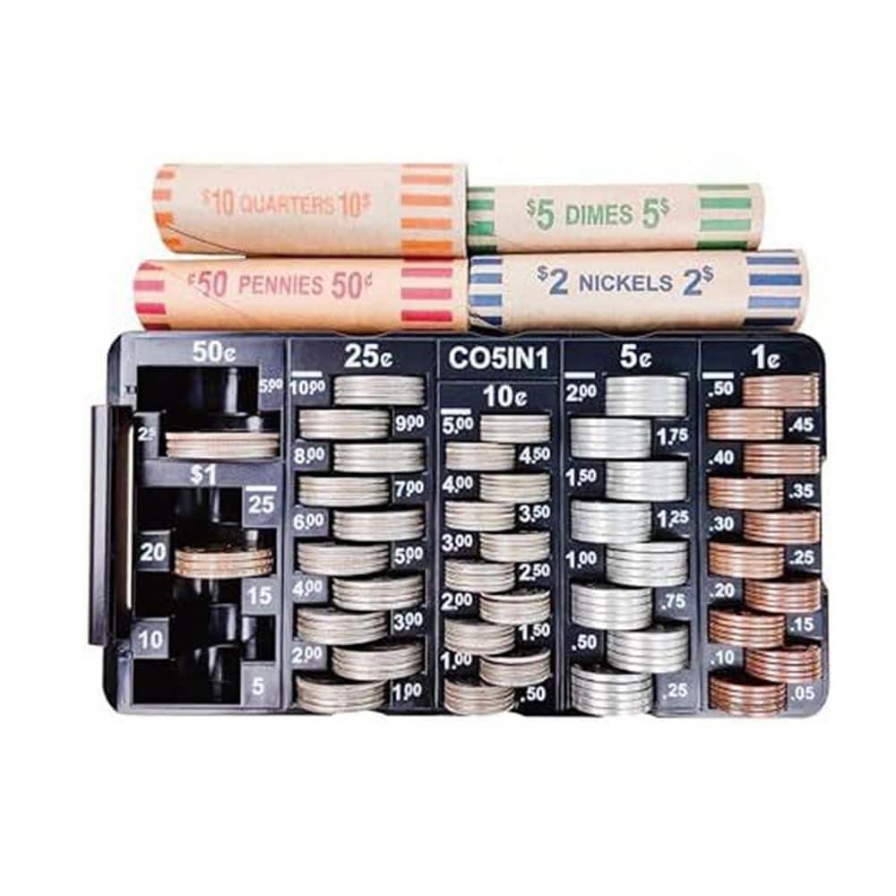 2pcs Coin Sorting Tray with Removable Lid Accurate Easy Wrap Change ...