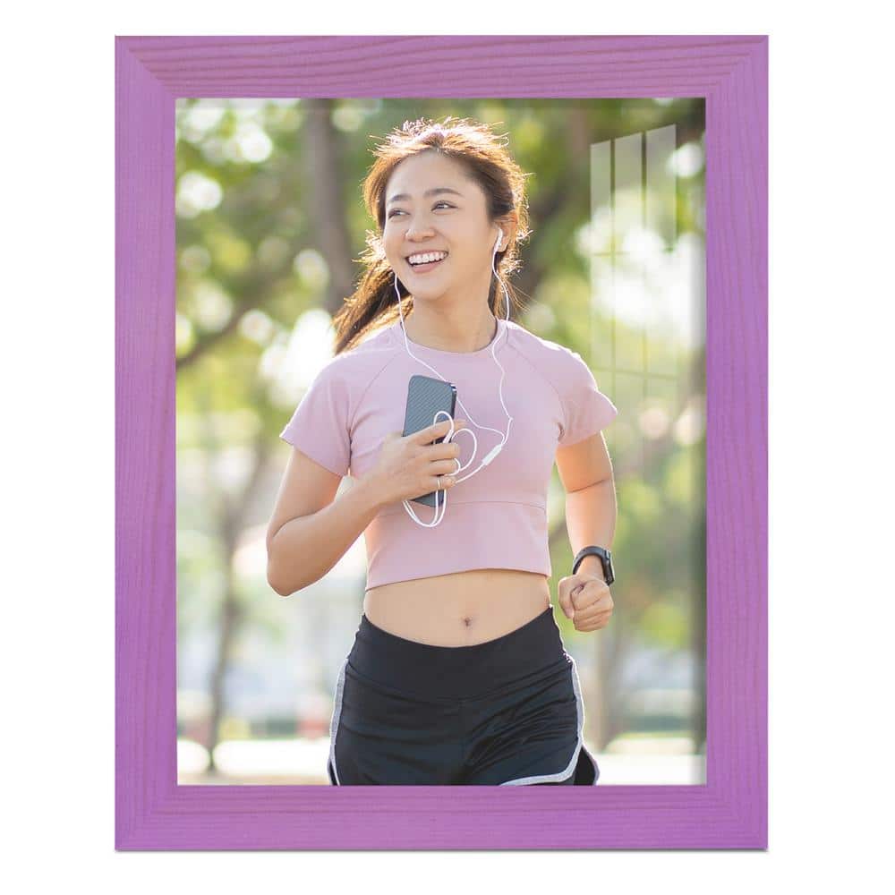 Wexford Home 8 in. x 10 in. Violet Wood Grain Picture Frame WF518F ...
