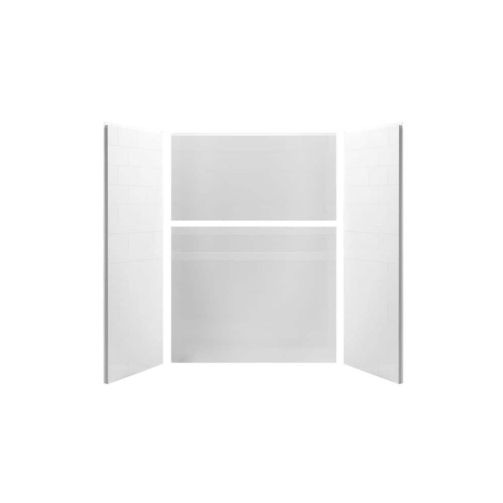 Xspracer Moray 36 in. D x 60 in. W x 78 in. H Direct-to-Stud 4-Piece ...