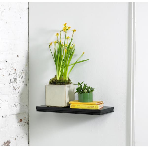 Lewis Hyman Warwick Collection Floating Wall Shelf Black