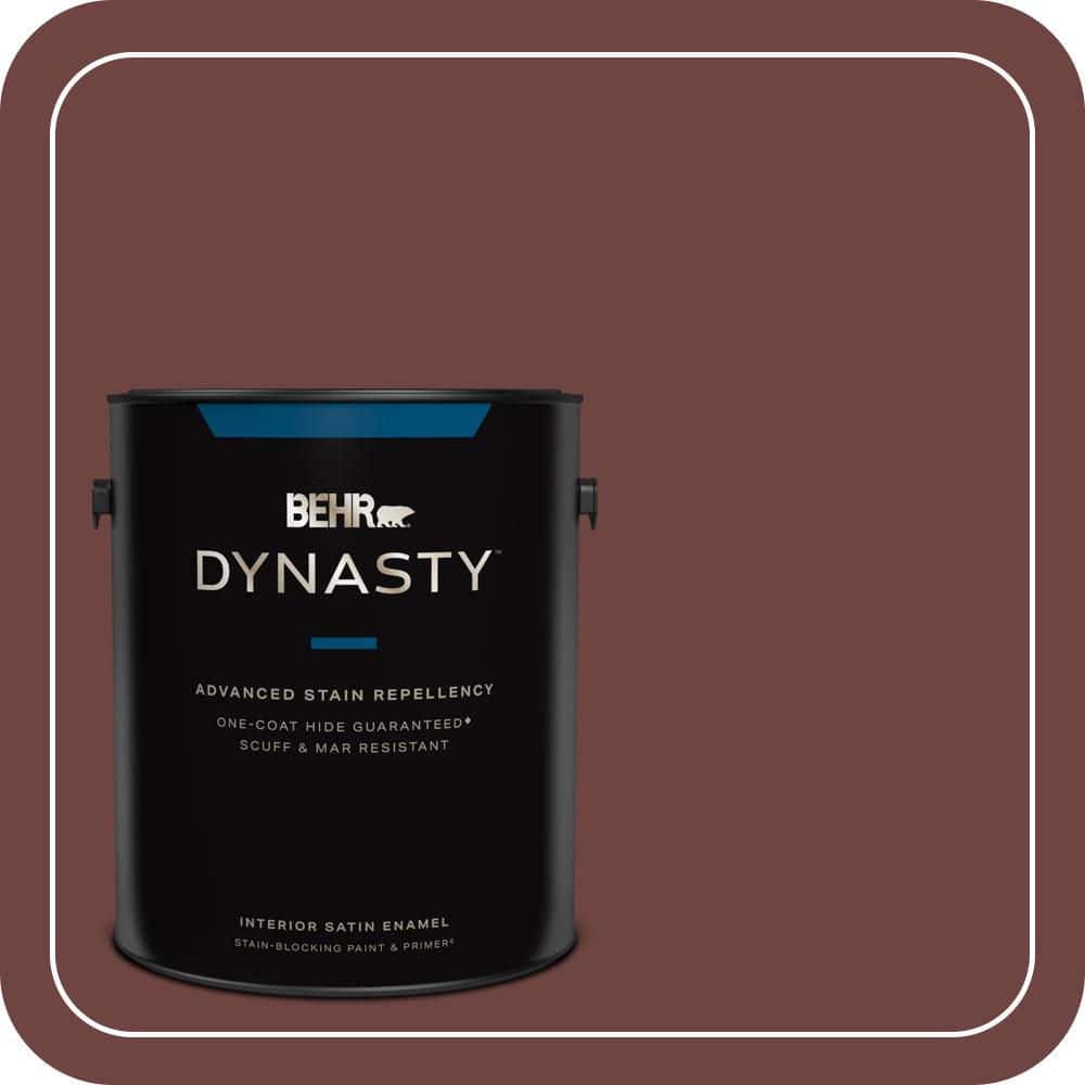 BEHR DYNASTY 1 gal. #S-G-710 Hawaiian Cinder Satin Enamel Interior ...