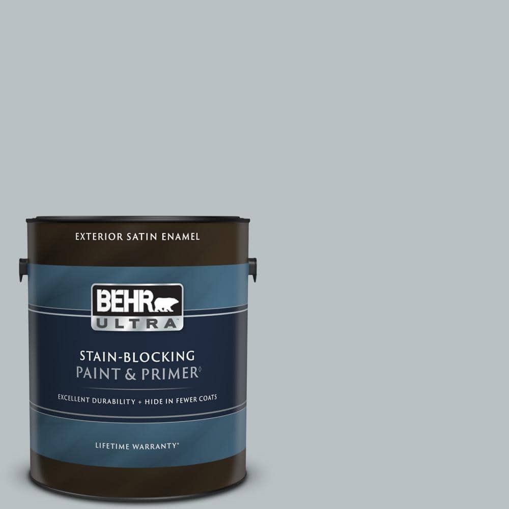 BEHR ULTRA 1 gal. #MQ5-31 Distant Star Satin Enamel Exterior Paint ...