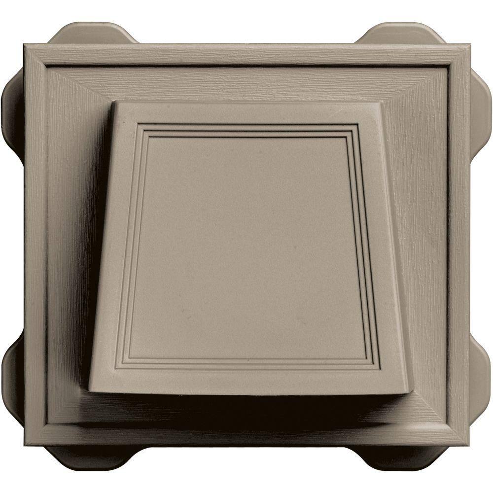 Mid America 7-1/2 in. x 6-3/4 in. #097 Clay 4 in. Hooded Dryer Vent ...