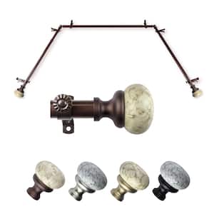 EMOH Johona 20-36 in. sides, 38-72 in. center Adjustable Bay Window ...