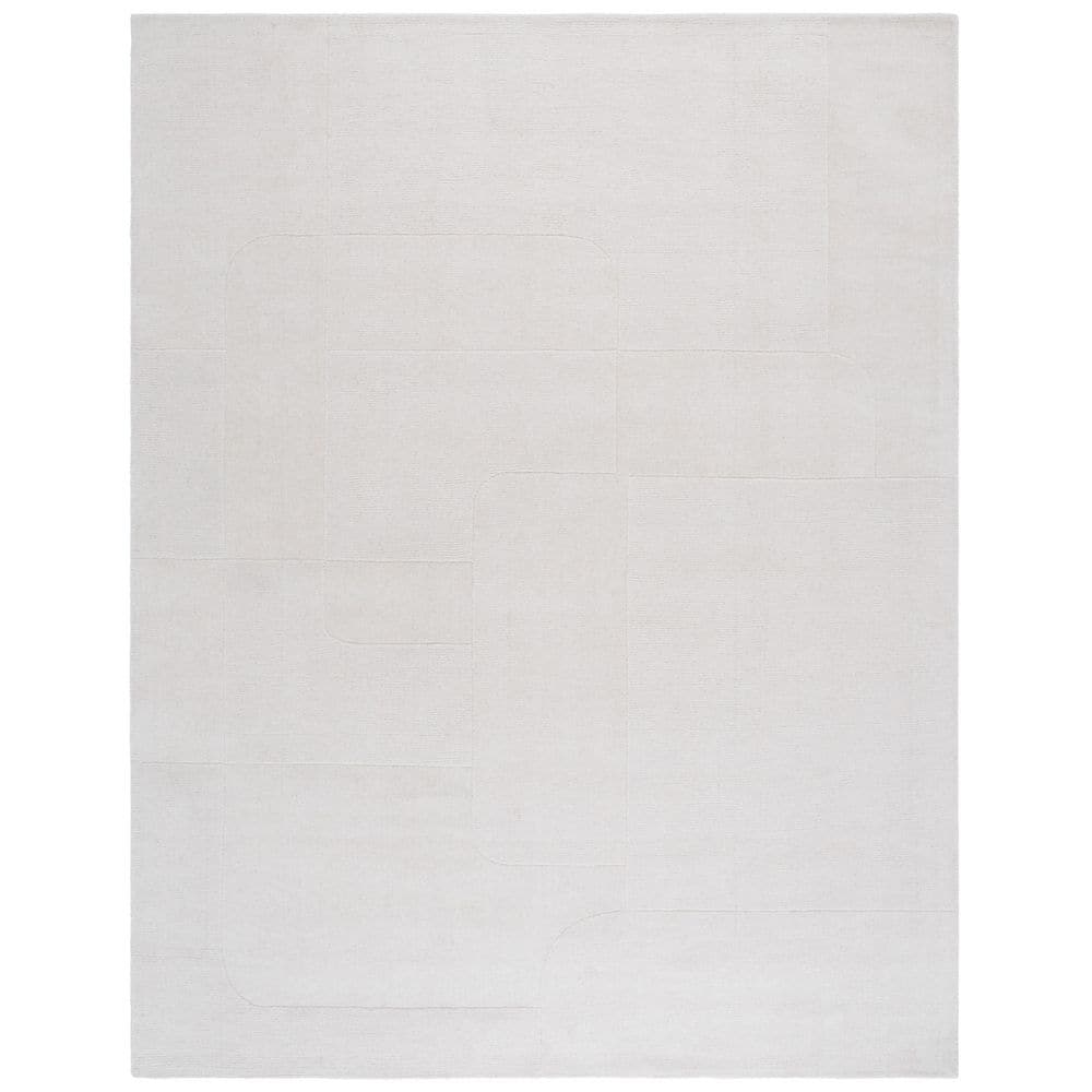 SAFAVIEH Mykonos 8 ft. x 10 ft. Ivory Geometric Solid Area Rug MKN202A ...