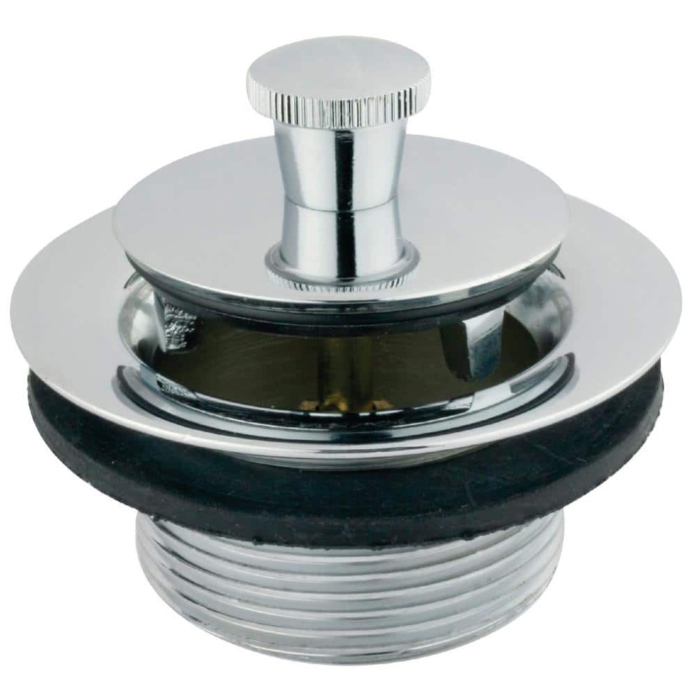 Kingston Brass Brass Lift and Lock Tub Drain in Polished Chrome HDLL201 ...