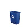 Suncast Commercial 3 Gal. Blue Plastic Recycle Trash Can (12-Pack ...