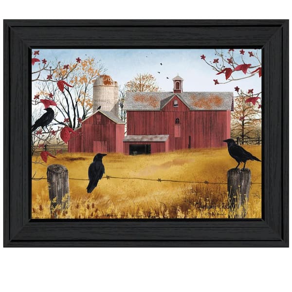 HomeRoots Charlie Autumn Gold 1-Piece Framed Wall Art 15 in. x 19 in ...