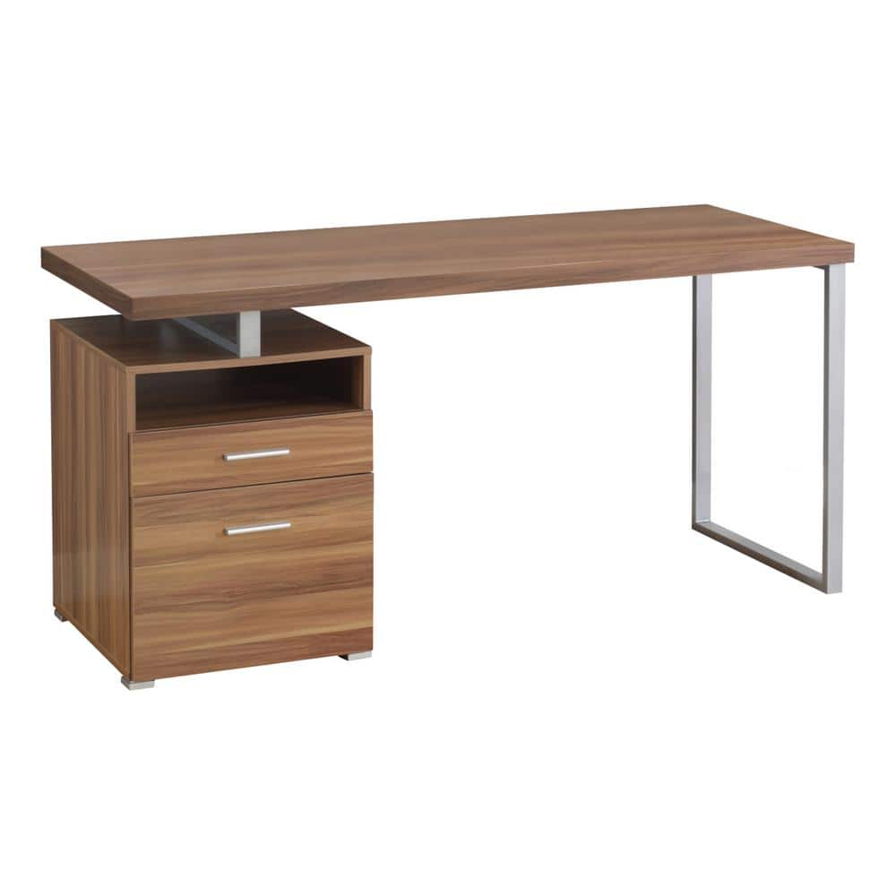 Walnut Computer Desk HD7146 - The Home Depot