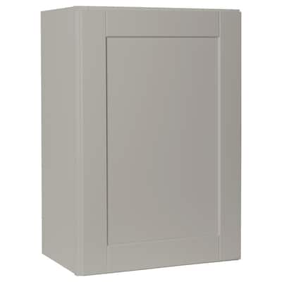 Shaker Wall Cabinets in Dove Gray – Kitchen – The Home Depot