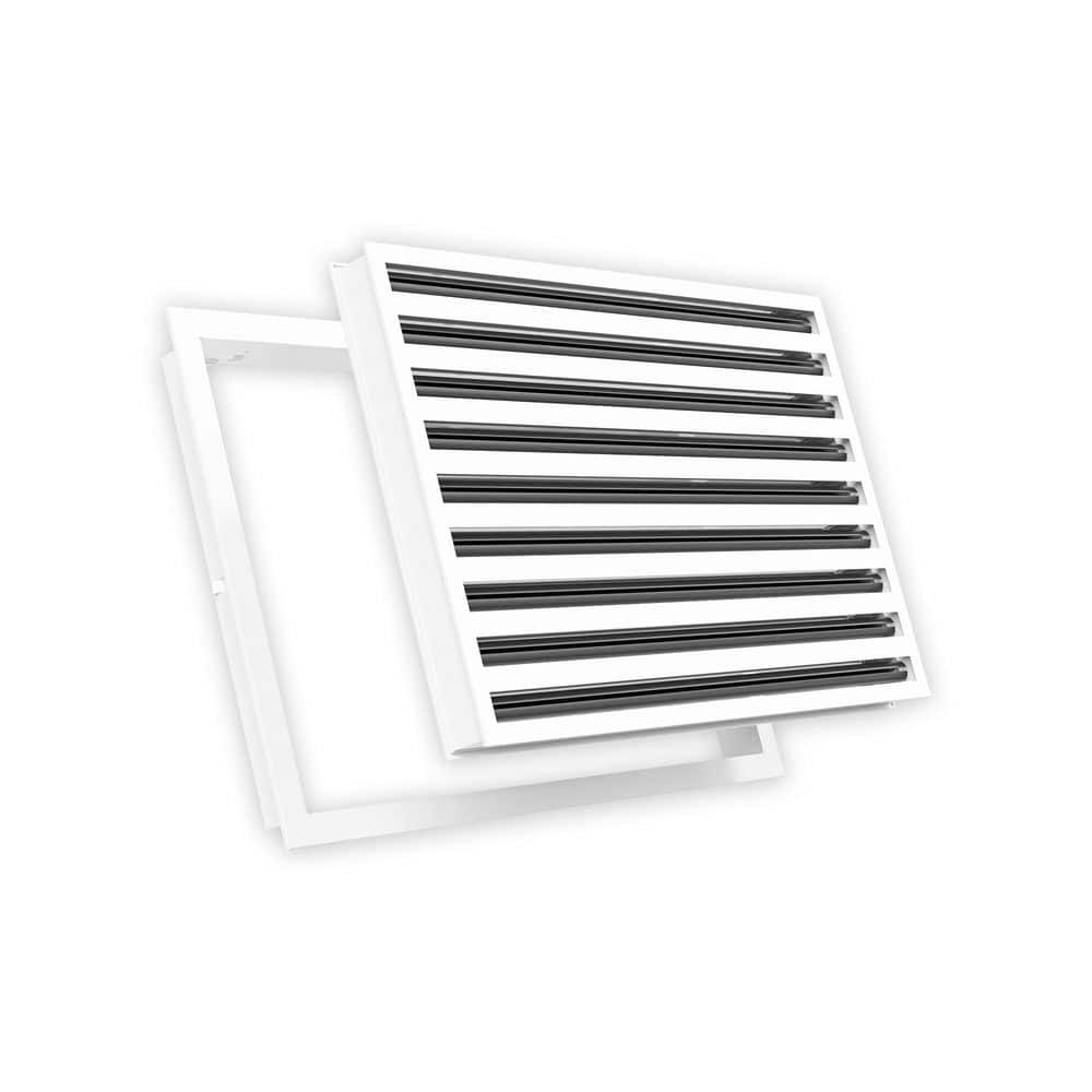 QuietCool 24 in. x 16 in. Aluminum Wall/Ceiling Linear Slot Diffuser in ...