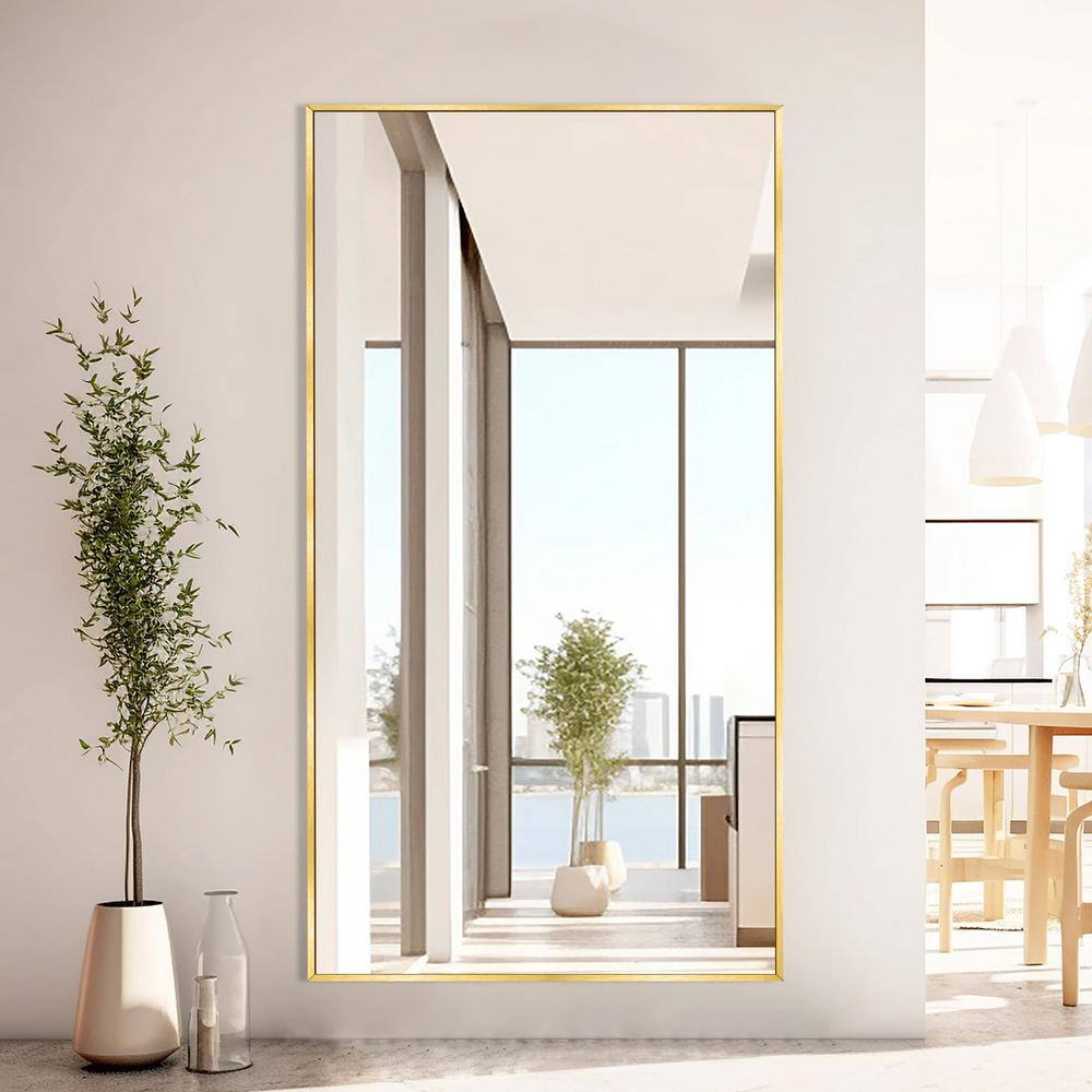 LuxHomez 32 in. W x 71 in. H Oversized Aluminum Alloy Rectangle Full ...