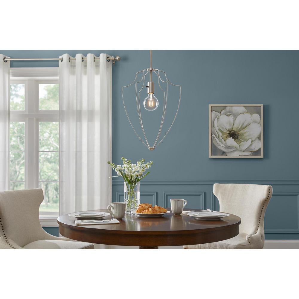 Home Decorators Collection Basilica 1-Light Brushed Nickel finish Cage ...