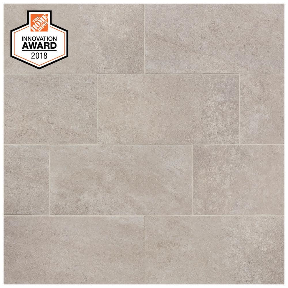 Lifeproof Quartzite 12 in. x 24 in. Glazed Porcelain Floor and Wall ...