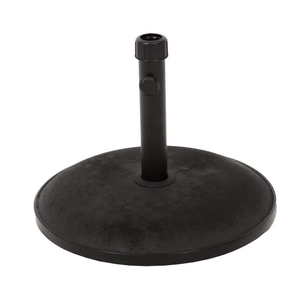 Concrete Round Patio Umbrella Base in Black 2865CanH5 - The Home Depot