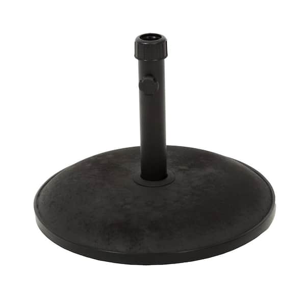 Concrete Round Patio Umbrella Base in Black 2865CanH5 - The Home Depot