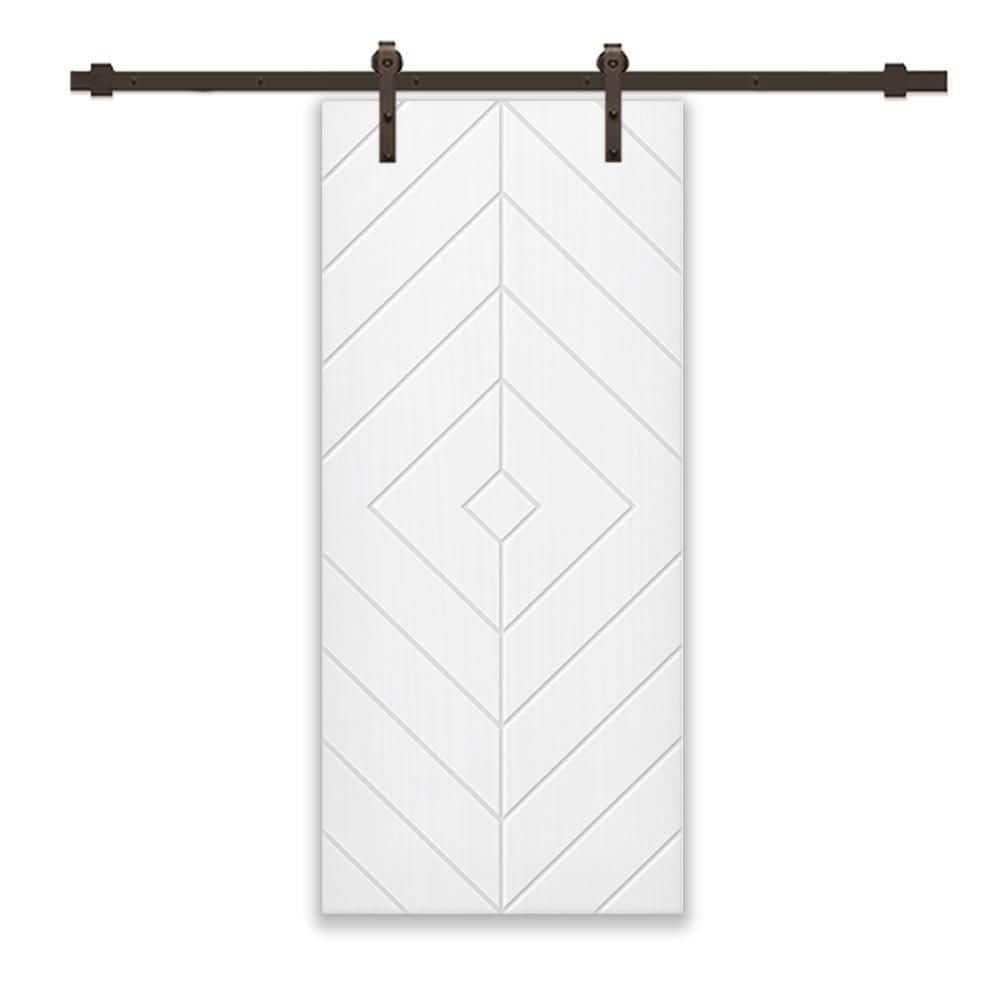 CALHOME Diamond 30 in. x 96 in. Fully Assembled White Painted MDF ...