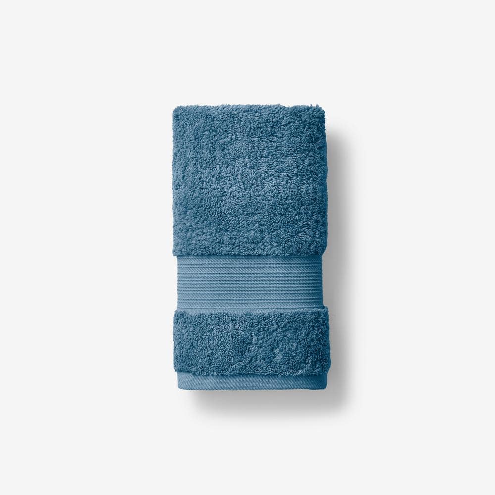 The Company Store Legends Hotel Regal Ocean Blue Egyptian Cotton Hand Towel VJ92-HAND-OCN-BL ...