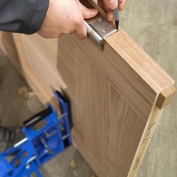 AUCO A002P Hands Free Solid Steel Door Clamp Door and Timber Panel Vice Clamp with Foot Operated Door Lifter for Carpenters A002P The Home Depot