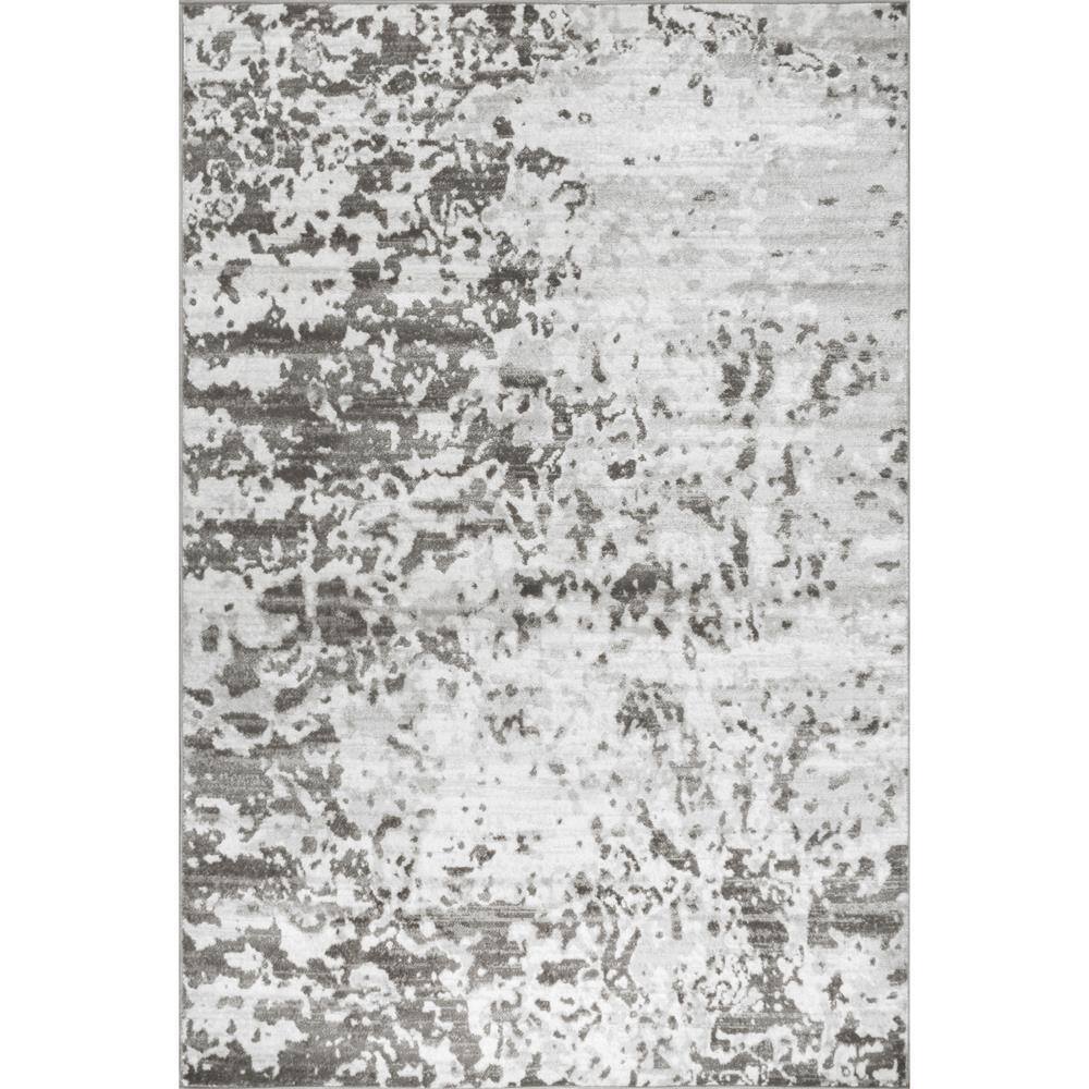 nuLOOM Meaghan Grey 4 ft. x 6 ft. Contemporary Abstract Indoor Area Rug ...