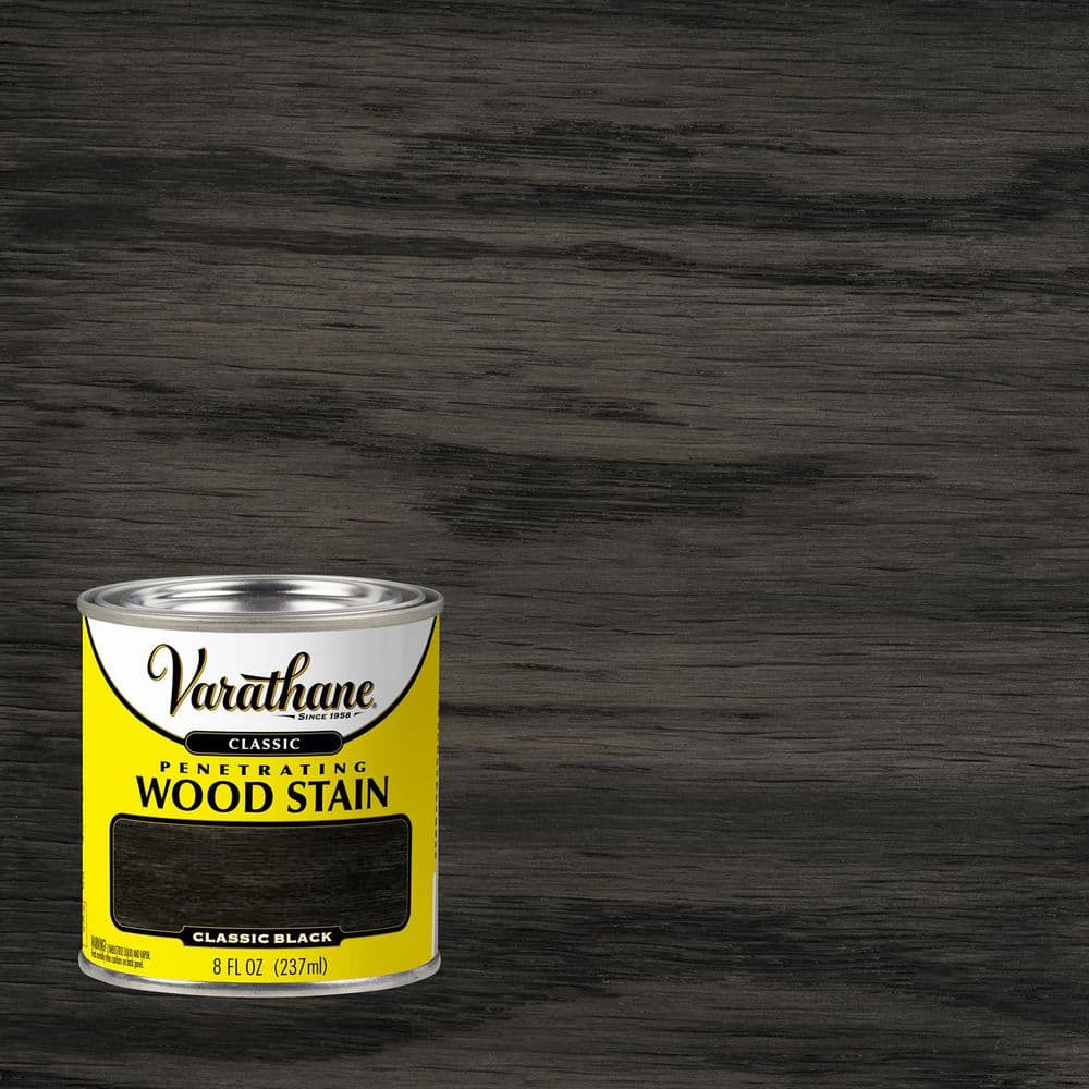 Varathane 8 oz. Black Classic Interior Wood Stain 386620 - The Home Depot