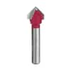 DIABLO 1/2 in. Carbide V Grooving Router Bit DR20104 - The Home Depot