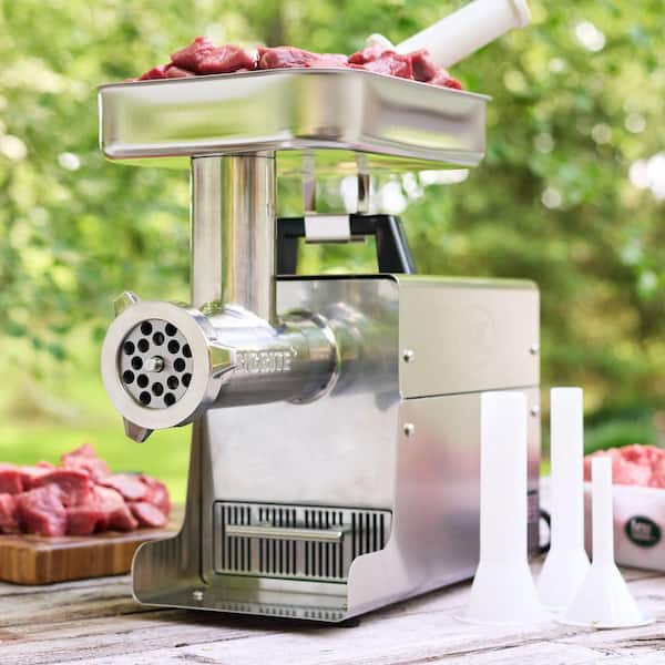 LEM BigBite 22 1.0 HP Stainless Steel Electric Meat Grinder 17811 The Home Depot