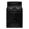 Amana 30 in. 4 Burners Freestanding Gas Range in Black with Thermal ...