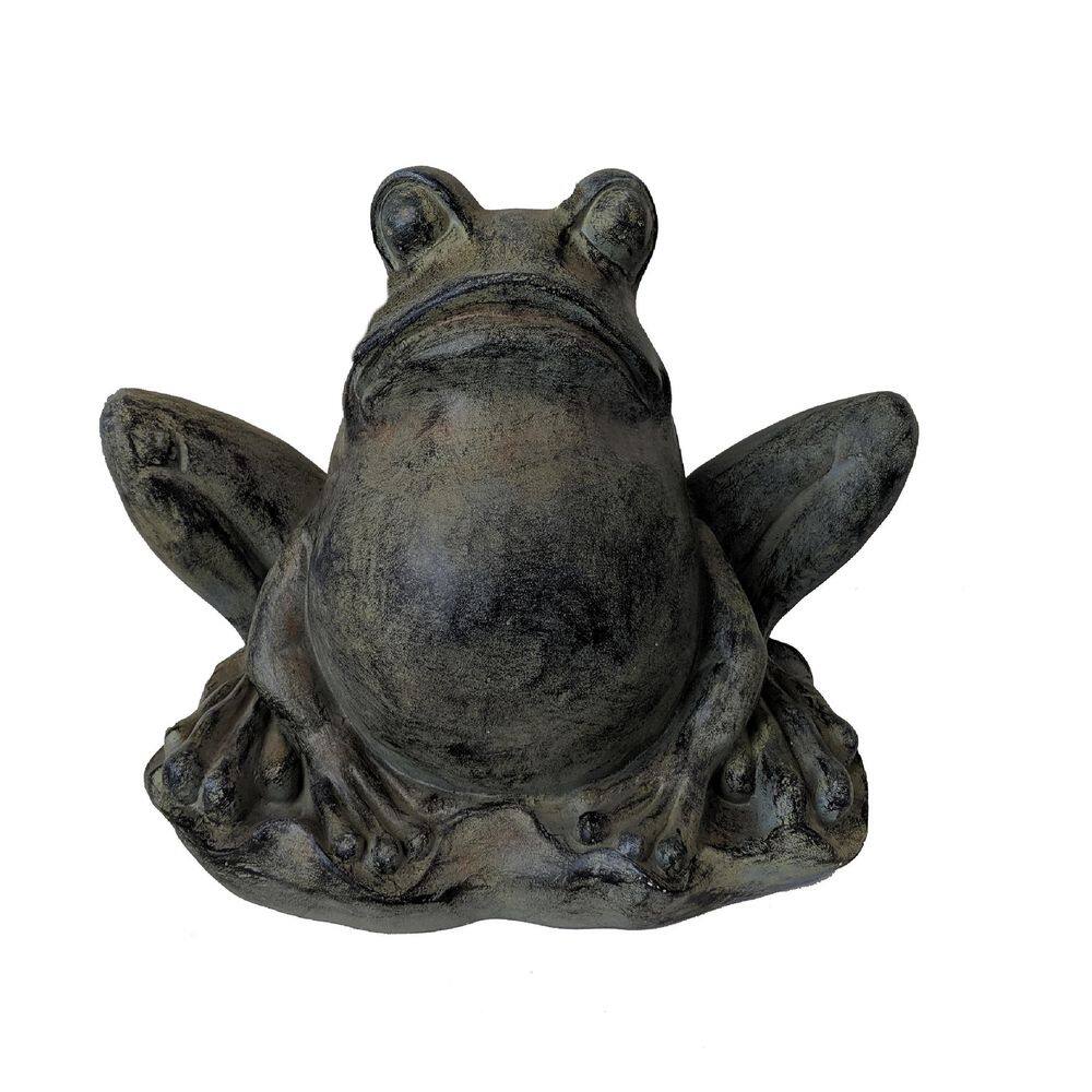 Rustic Polyresin Frog Statue FB22611 - The Home Depot
