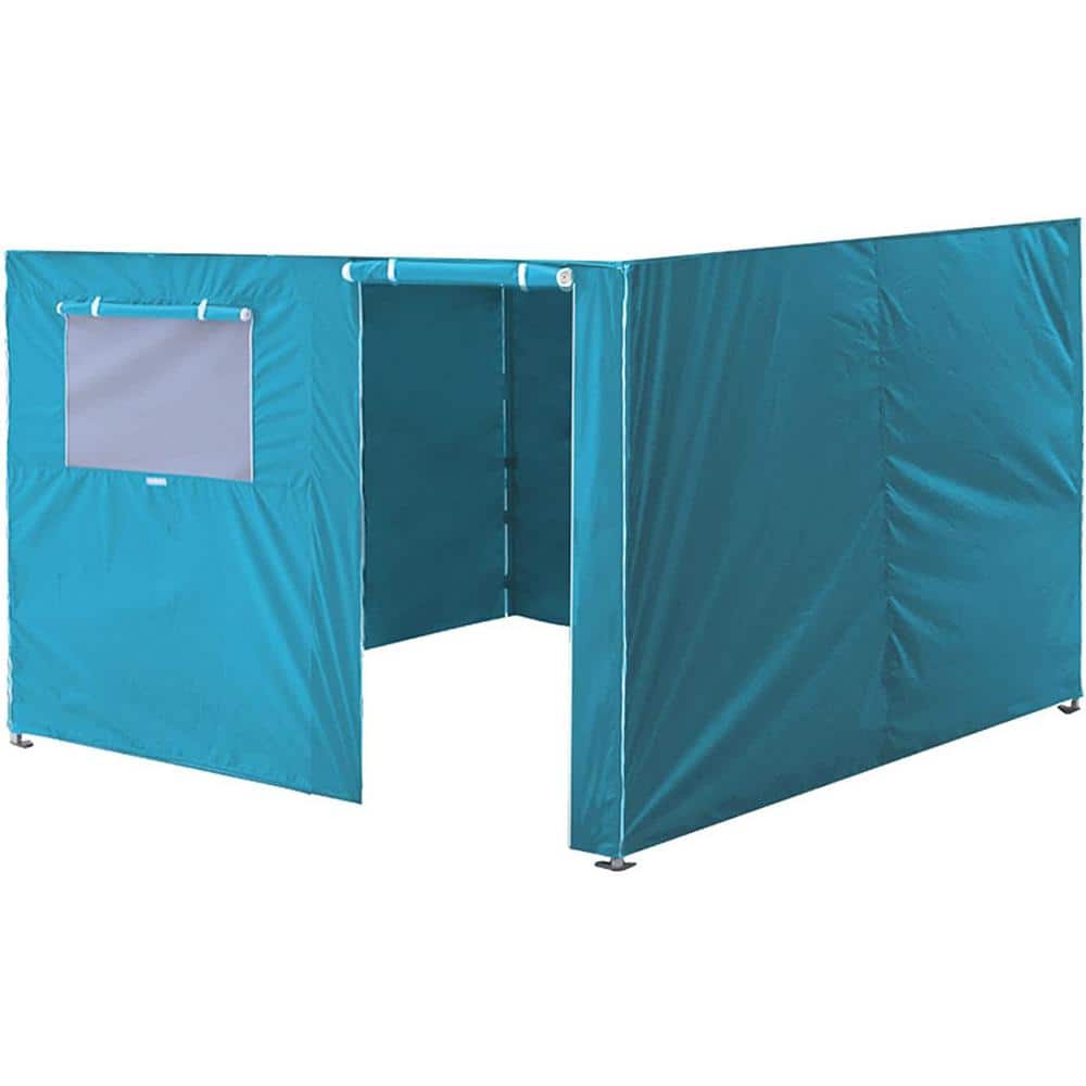 Tradesparker Series 10 ft. x 10 ft. Turquoise Pop-up Canopy Tent with 4 ...