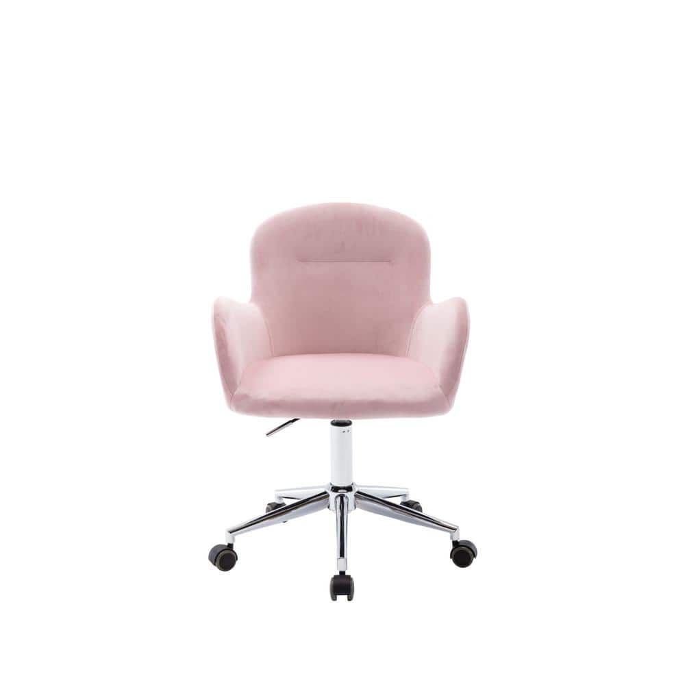 Pink Velvet Swivel Shell Chair XZ323-PVSC - The Home Depot