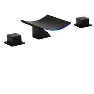 16 GAUGE SINKS Commercial Metering Double Handle Bathroom Sink Faucet ...