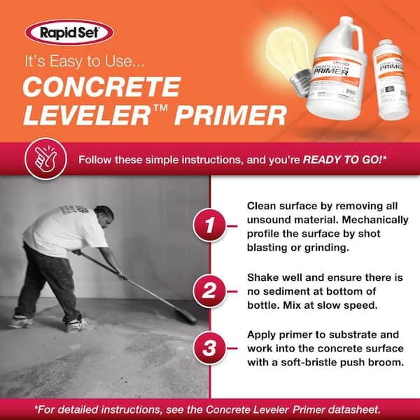 Rapid Set 1 qt. Concrete Leveler Primer 192040000 - The Home Depot