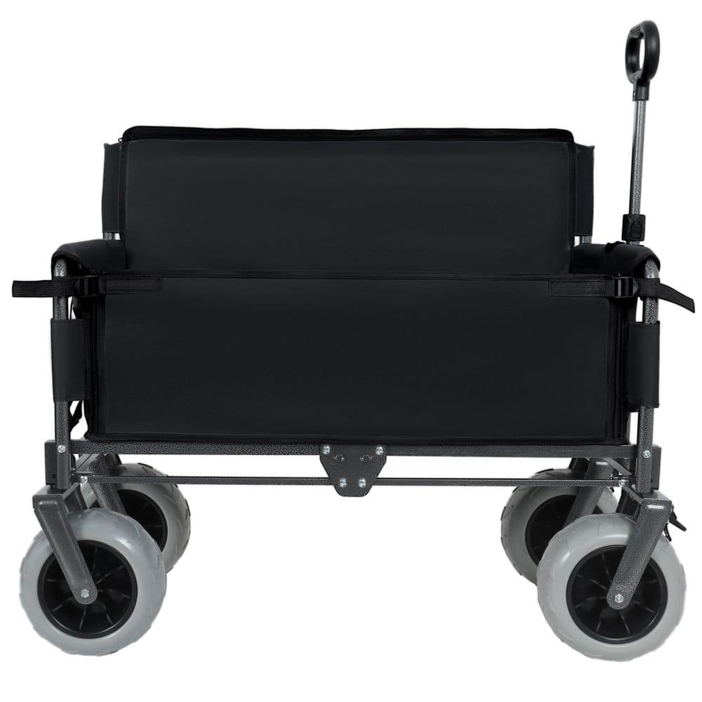 6 cu. ft. Outdoor Steel Garden Cart 3-in-1 Collapsible Utility Cart ...