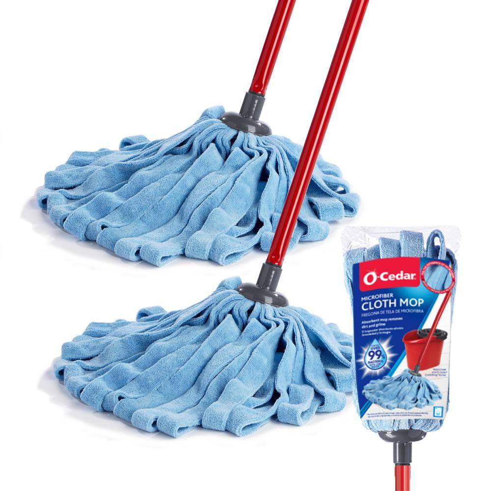 O-Cedar Microfiber Wet Cloth Mop (2-Pack) 133582 COMBO1 - The Home Depot