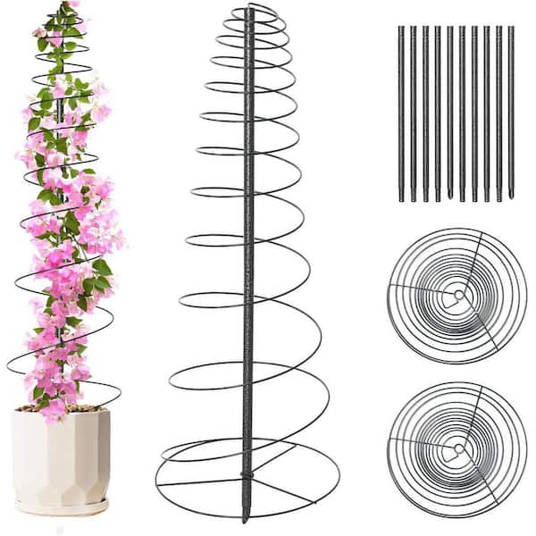 Karl home 2-Piece 61 in. Metal Garden Trellis Plant Support K1G54000110 ...