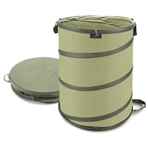 47 Gallon Collapsible Garden Bag Heavy Duty Fabric Leaf Bin Pop Up Yard ...