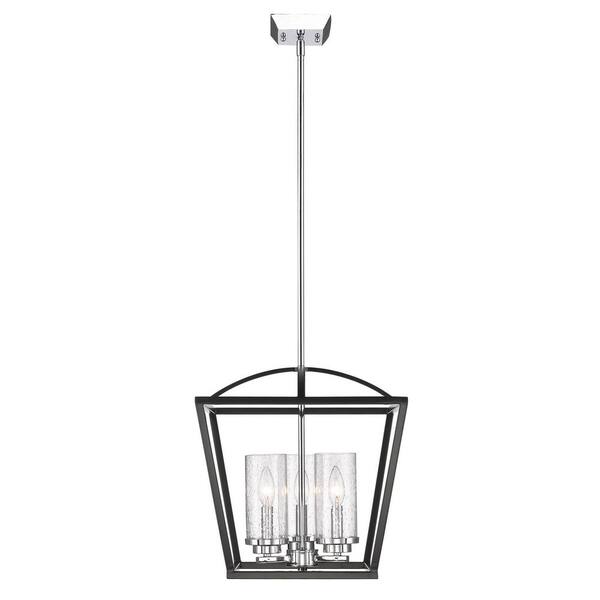 Golden Lighting Mercer 3-Light Black Pendant 4309-3P BLK-SD - The Home ...