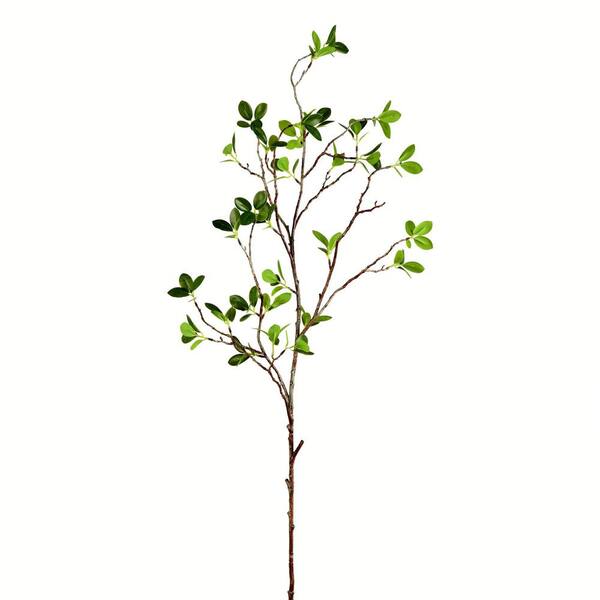 Vickerman 43 in. Green Artificial Milan Leaf Stem, 2 Pack FU191643 ...