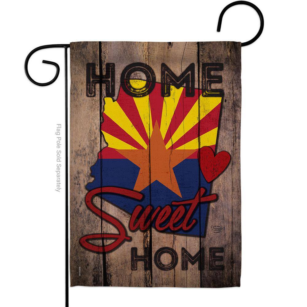 Ornament Collection 13 in. x 18.5 in. State Arizona Sweet Home Double ...