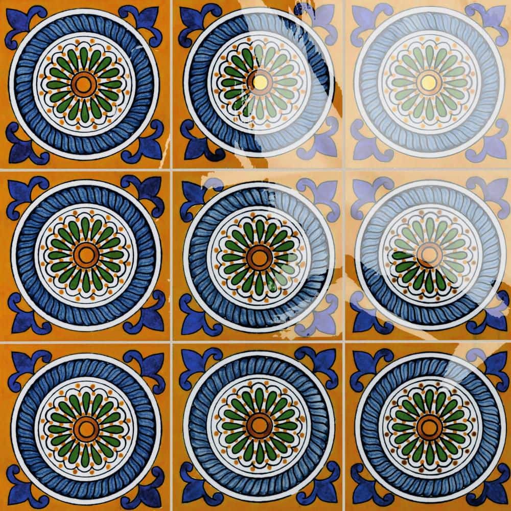 Merola Tile Provincial Deco Cabeca 6 in. x 6 in. Porcelain Wall Tile (0 ...
