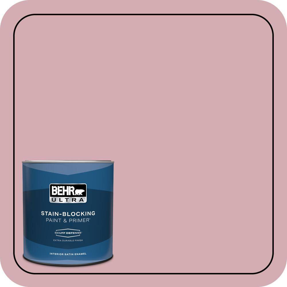 BEHR ULTRA 1 qt. #S130-3 Ballet Rose Extra Durable Satin Enamel ...