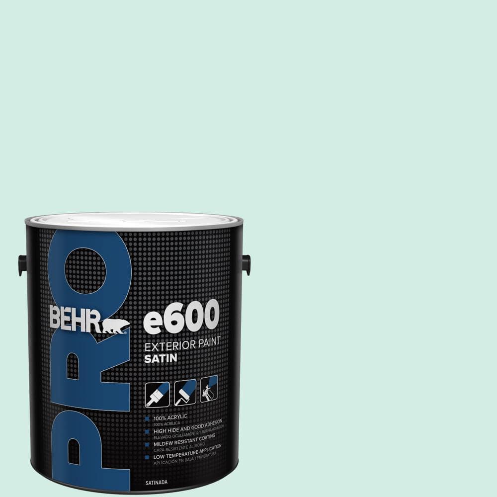 BEHR PRO 1 gal. #490C-2 Adriatic Mist Satin Exterior Paint PR64001 ...