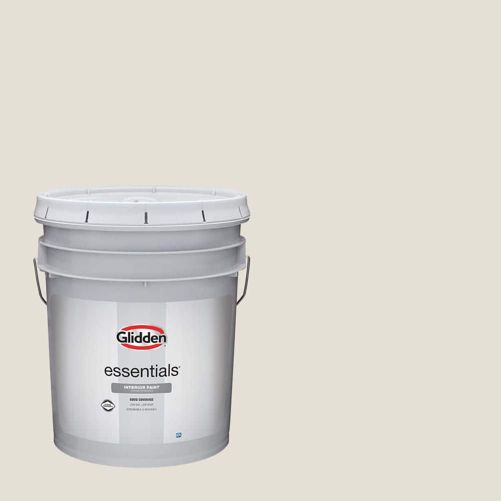 Glidden Essentials 5 gal. PPG1022-1 Hourglass Flat Interior Paint ...