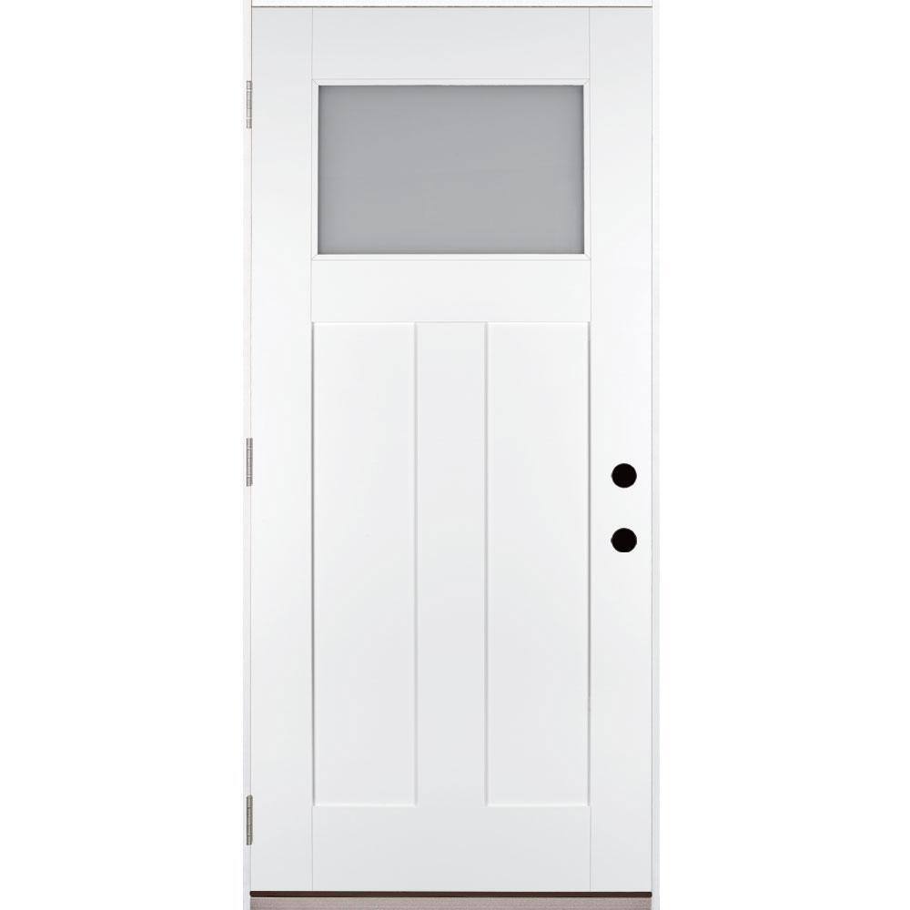 Feather River Doors Smart Glass 36 in. x 80 in. Right Hand Outswing ...