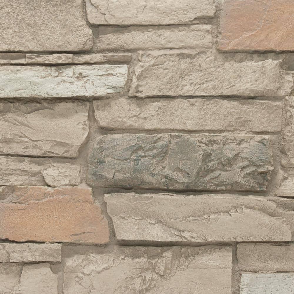 Urestone Ledgestone 11 in. x 11 in. Desert Oasis Faux Stone Siding ...