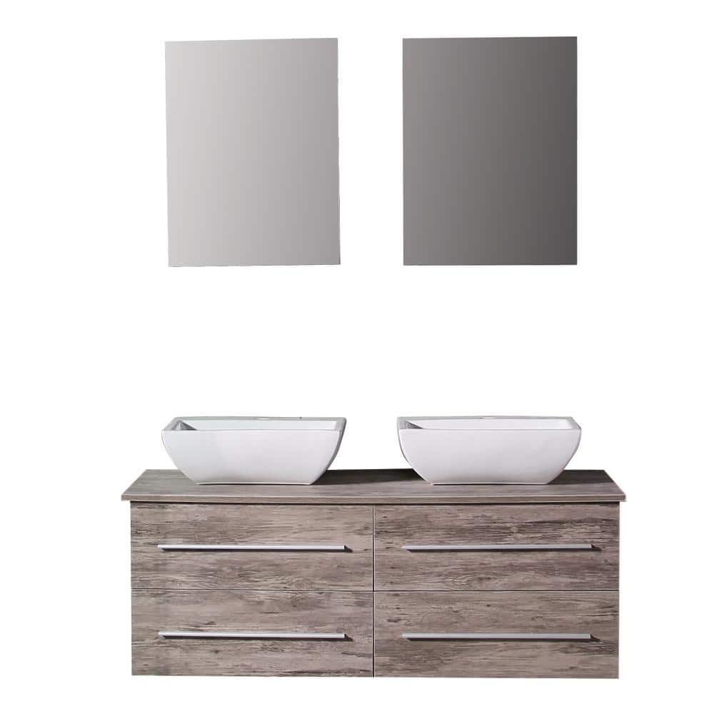 Mediterraneo Victoria 48 in. W x 18 in. D x 18 in. H Bath Vanity in PVC ...